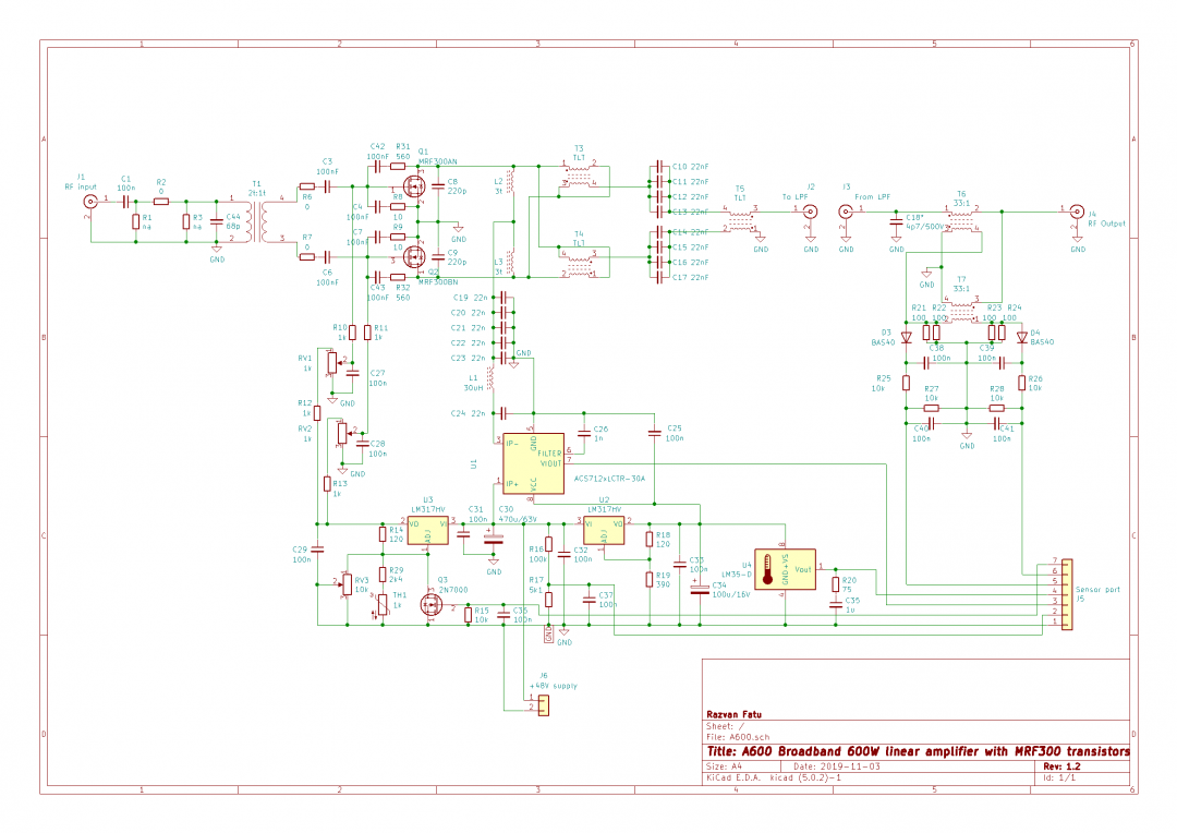 A600 - HF/6m 600W LDMOS amplifier | QRPblog