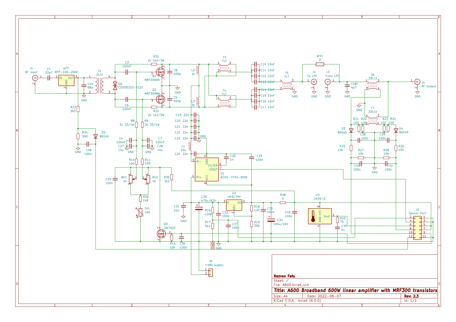 A600 HF/VHF 600W Linear Amplifier Kit | QRPblog