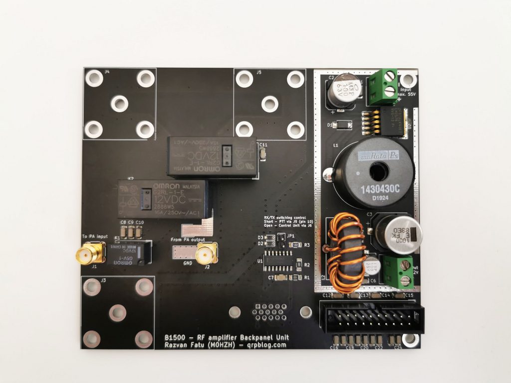 B1500 RF Amplifier Backpanel Unit kit | QRPblog
